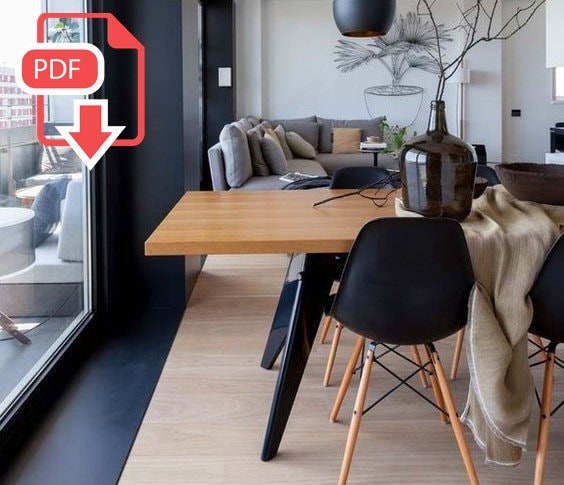 DIY Dining Table Plans PDF File - Etsy