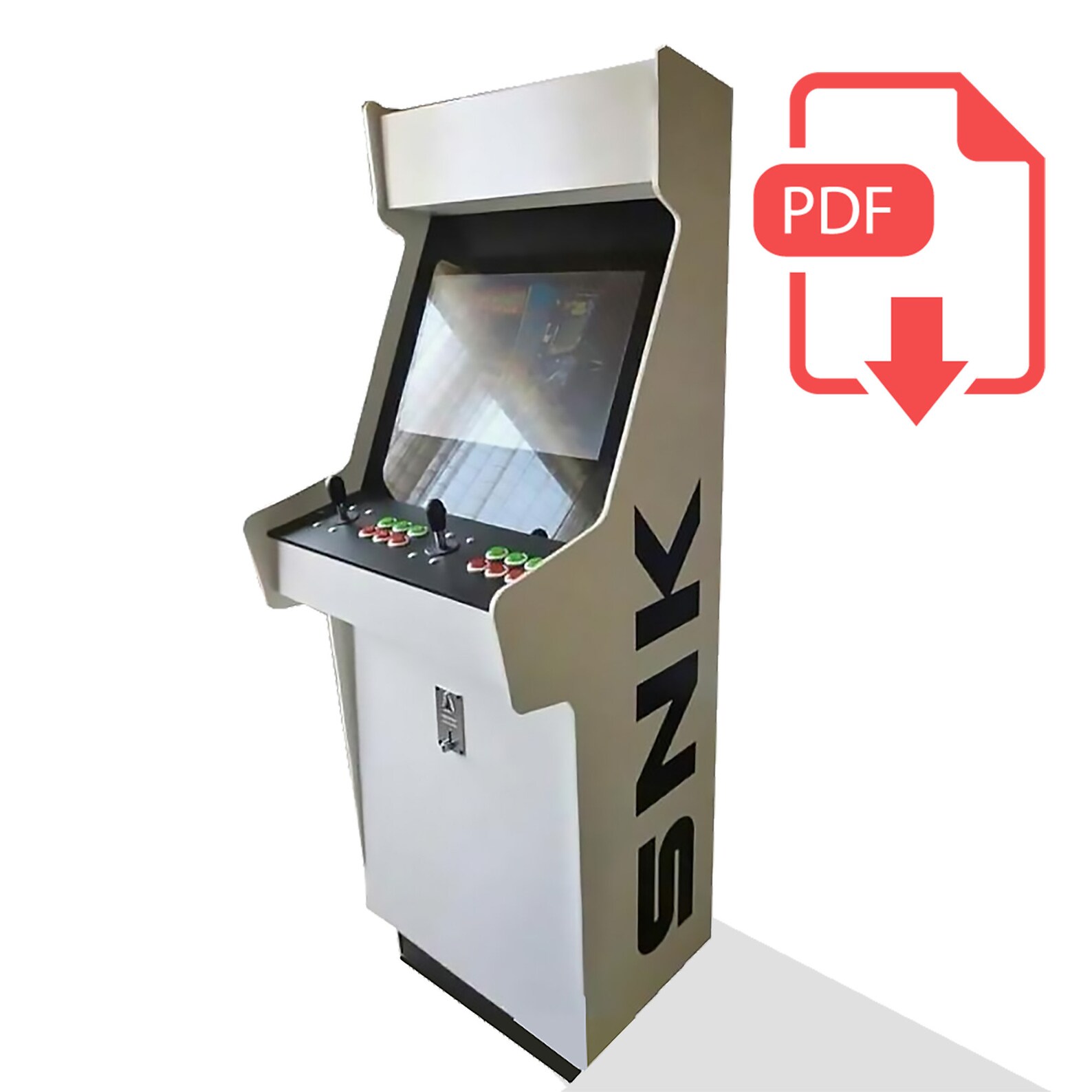 Arcade Game Cabinet Instructions DIY PDF File - Etsy