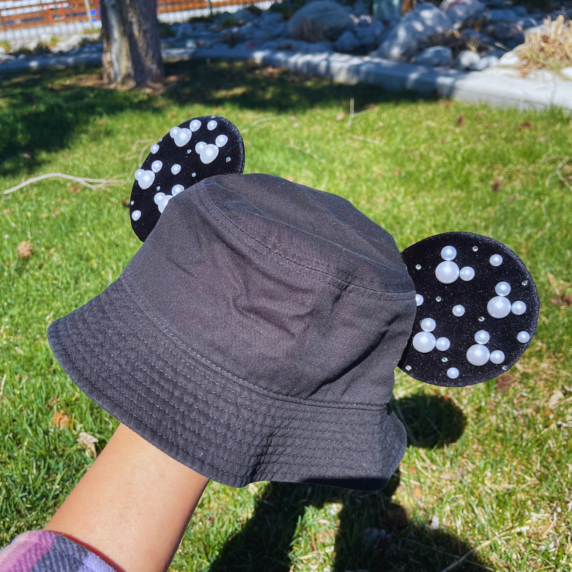 Pearl Mickey Bucket Hat, Disney Bucket Hat, Disney Hat, Women Disney ...