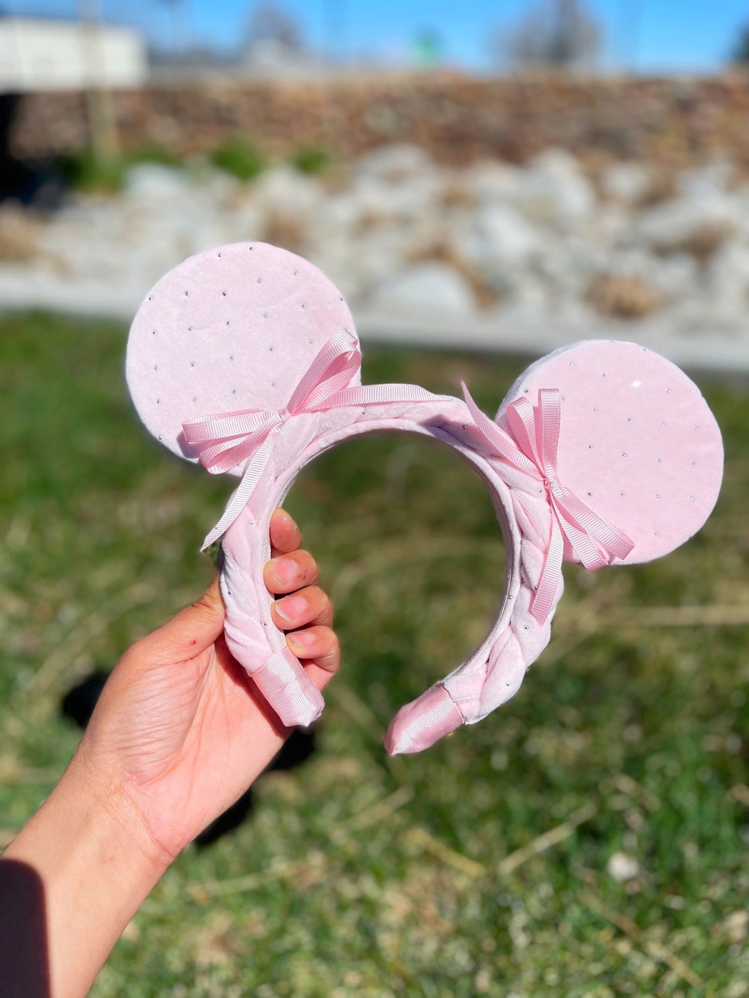 Baby Pink Coquette Minnie Ears, Pink Mickey Ears, Cute Pink Minnie Ears ...