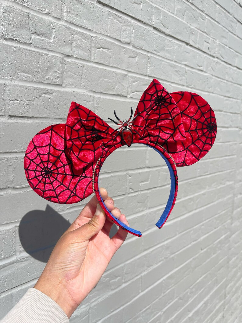 Spiderman Minnie Ears, Spider Mickey Ears, Superhero Mickey Ears ...