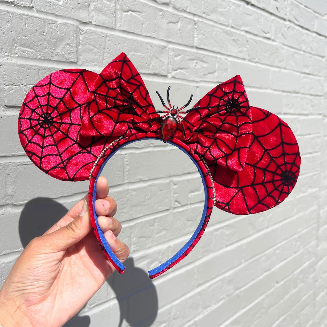 Spiderman Minnie Ears, Spider Mickey Ears, Superhero Mickey Ears ...