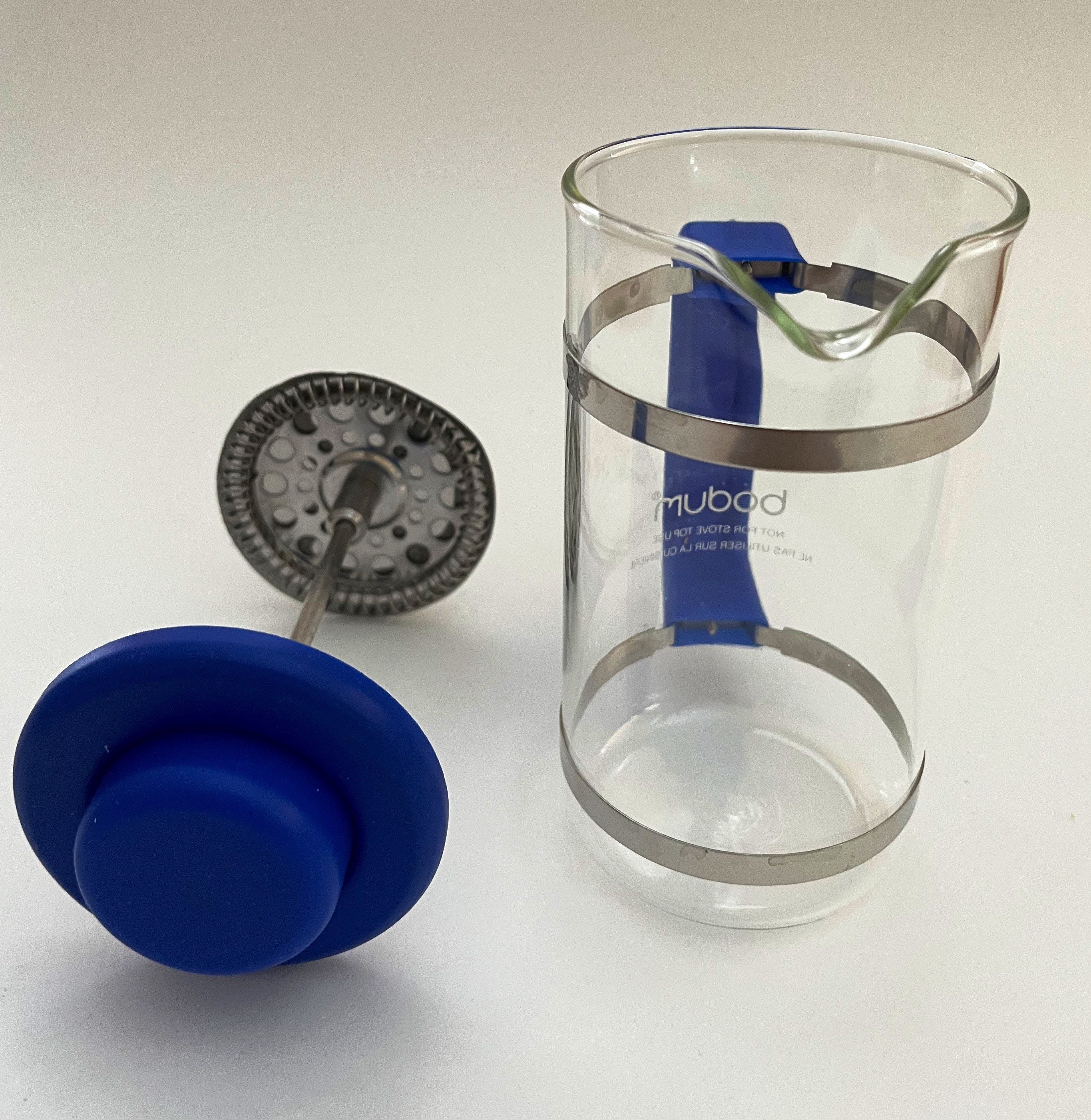 Boddum Expresso Maker in Blue With Glass. Excellent Used Condition. - Etsy