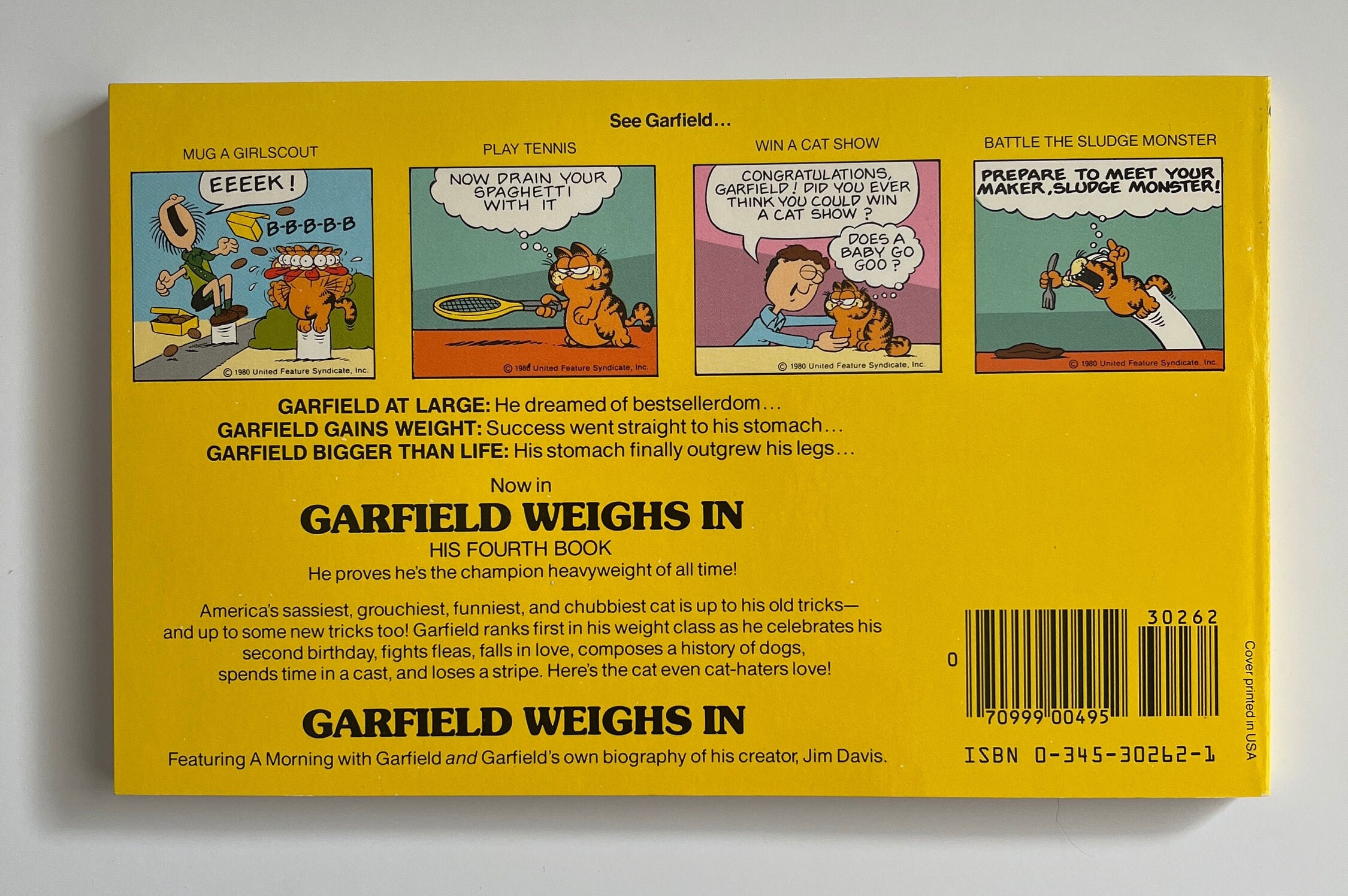 Vintage Garfield Comic Book Garfield Weighs in His Fourth Book - Etsy