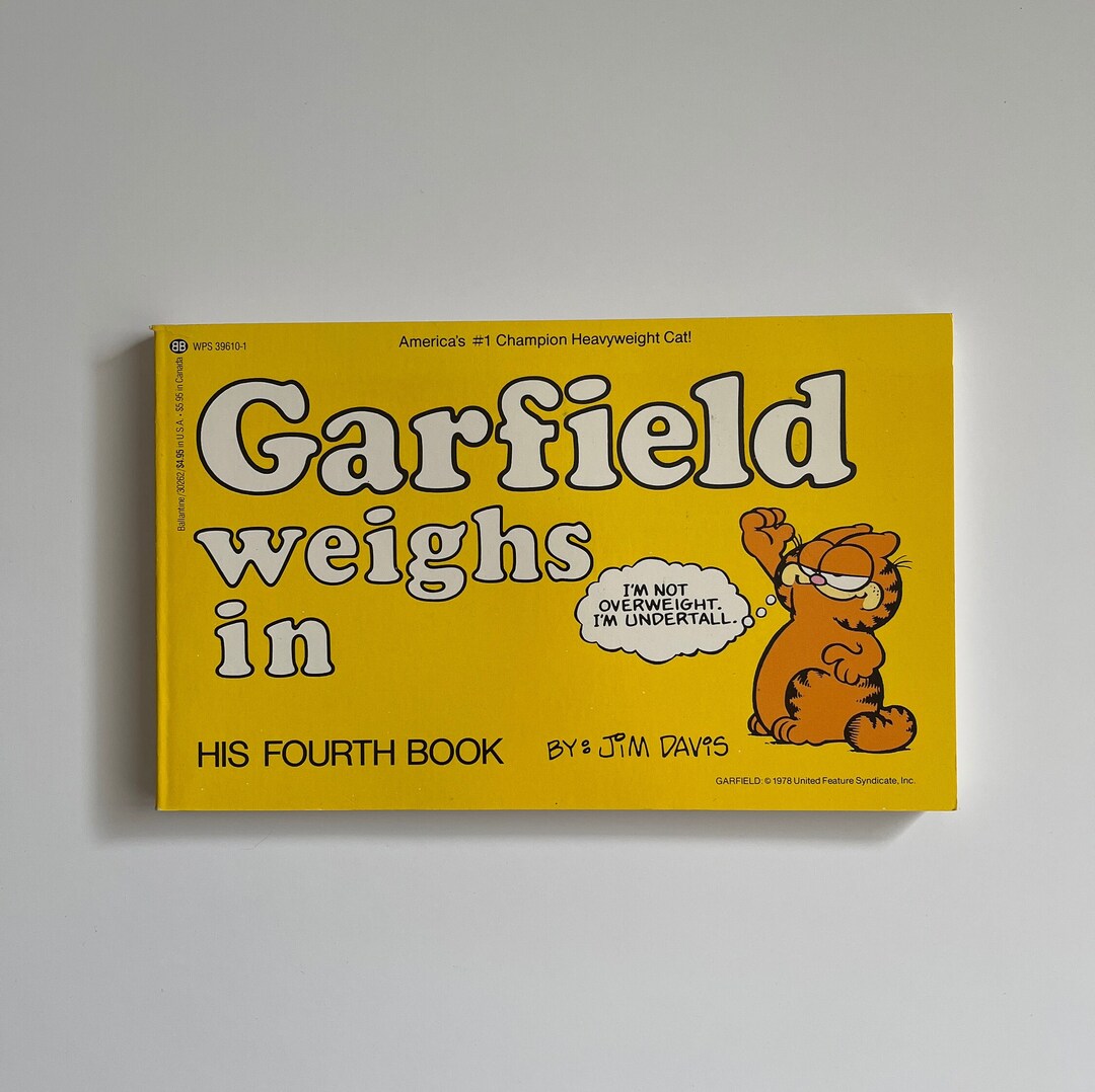 Vintage Garfield Comic Book Garfield Weighs in His Fourth Book - Etsy