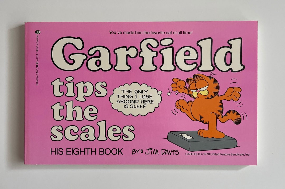 Garfield Comic Book Garfield Tips the Scales His Eighth Book - Etsy