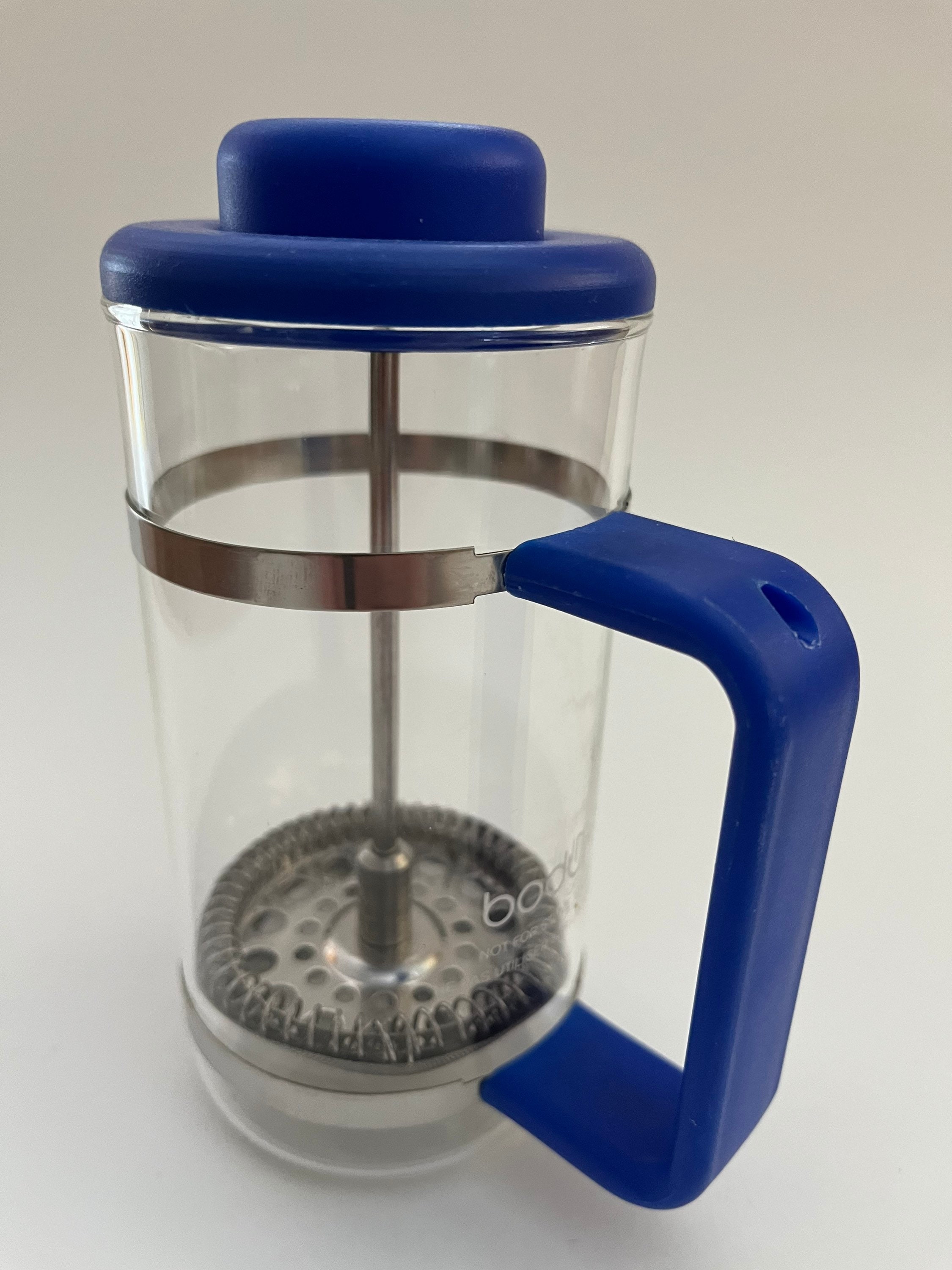 Boddum Expresso Maker in Blue With Glass. Excellent Used - Etsy