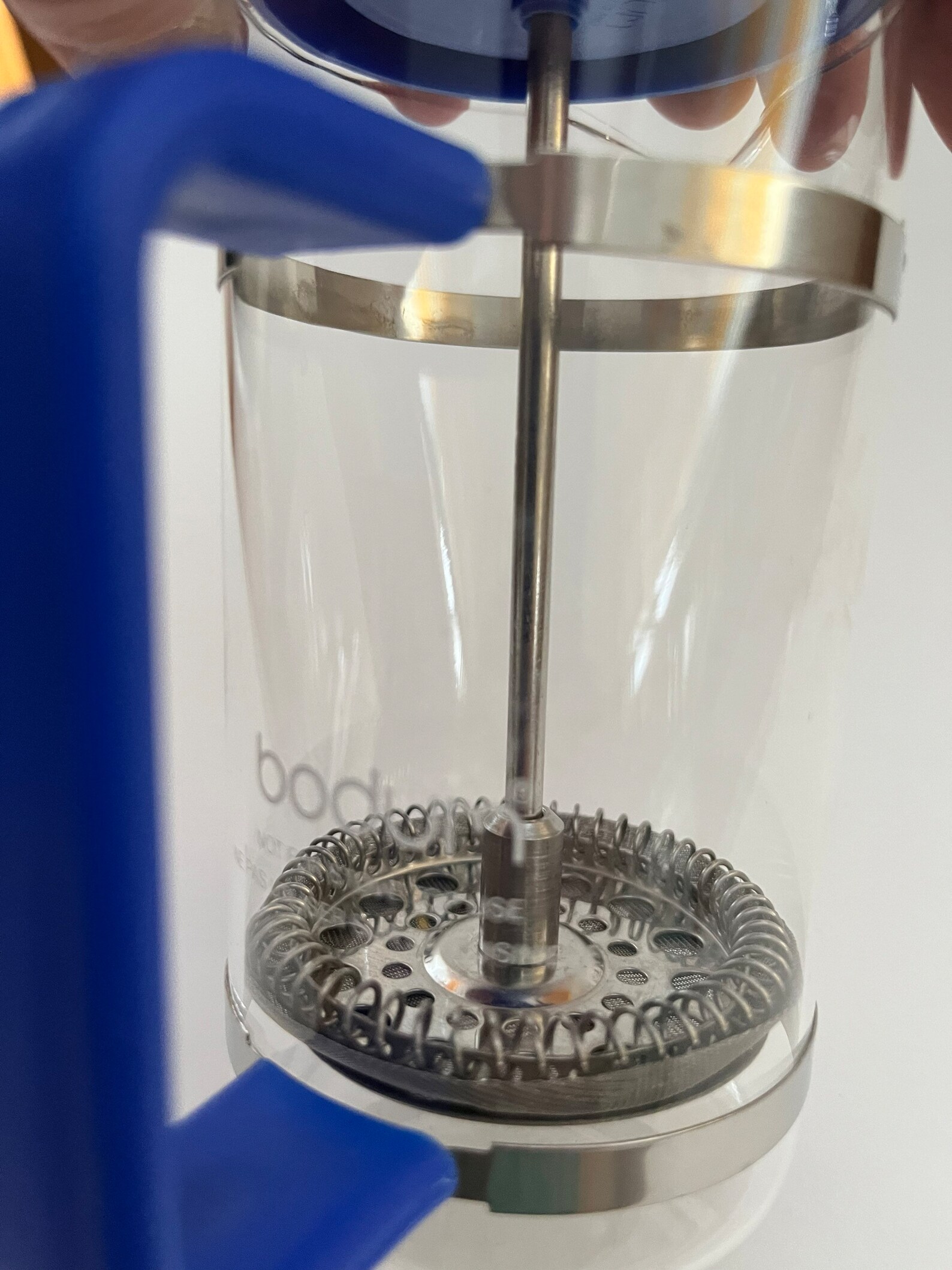 Boddum Expresso Maker in Blue With Glass. Excellent Used Condition. - Etsy