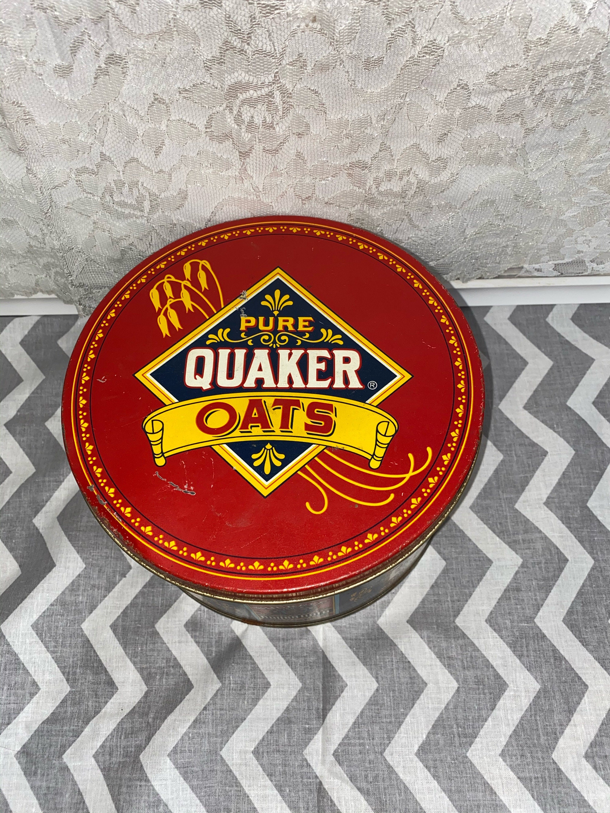 Vintage Commemorative Quaker Oats Tin - Etsy Norway