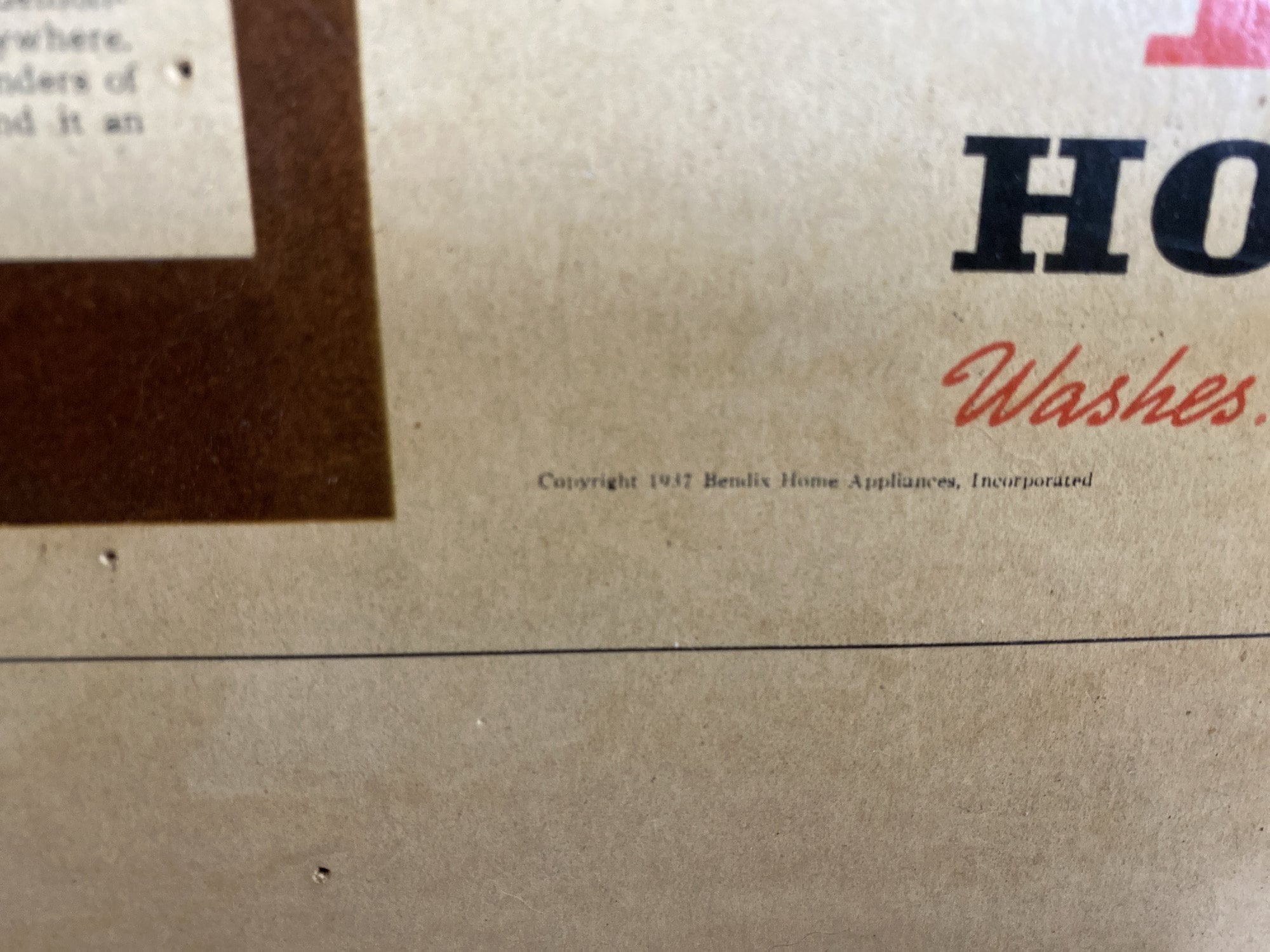 Bendix Home Laundry Washing Machine 1937 Store Advertisement - Etsy