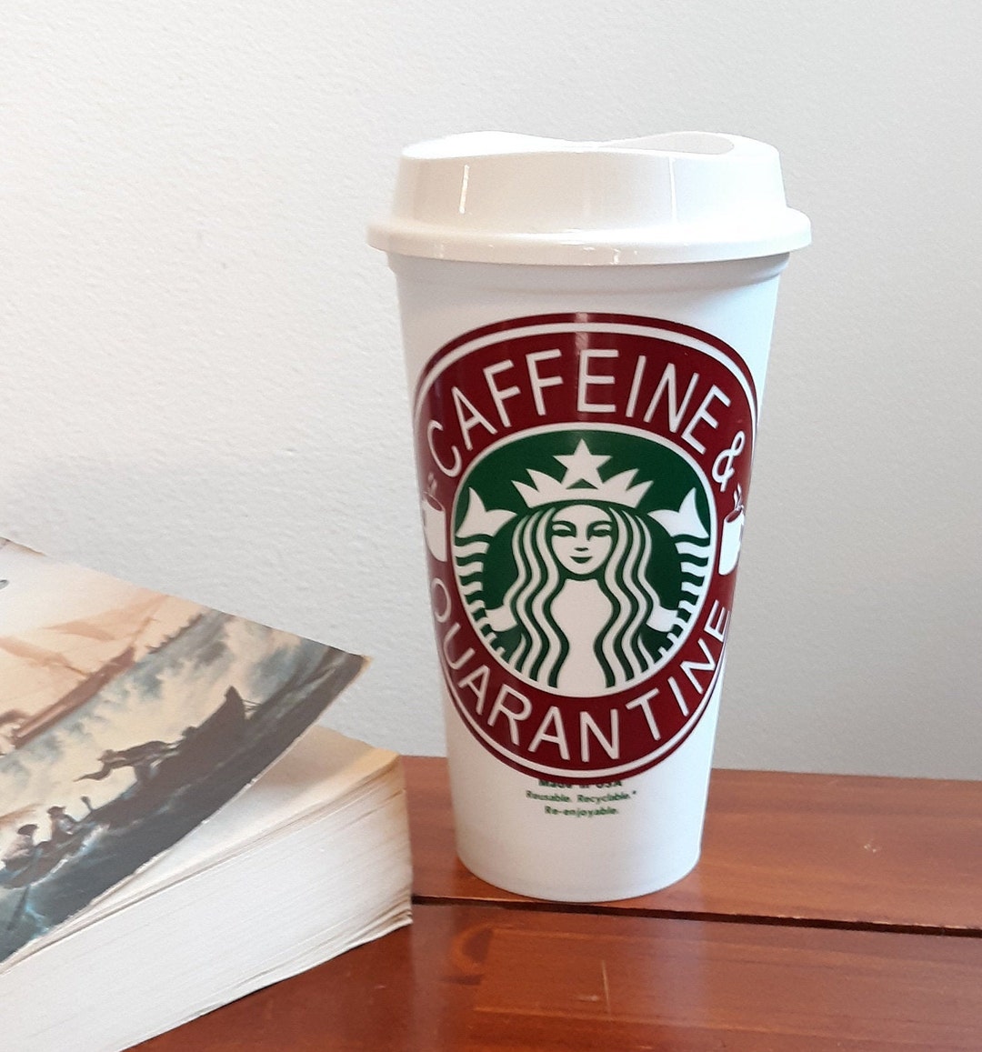 Caffeine and Quarantine Coffee Cup- Social Distancing Coffee Cup ...