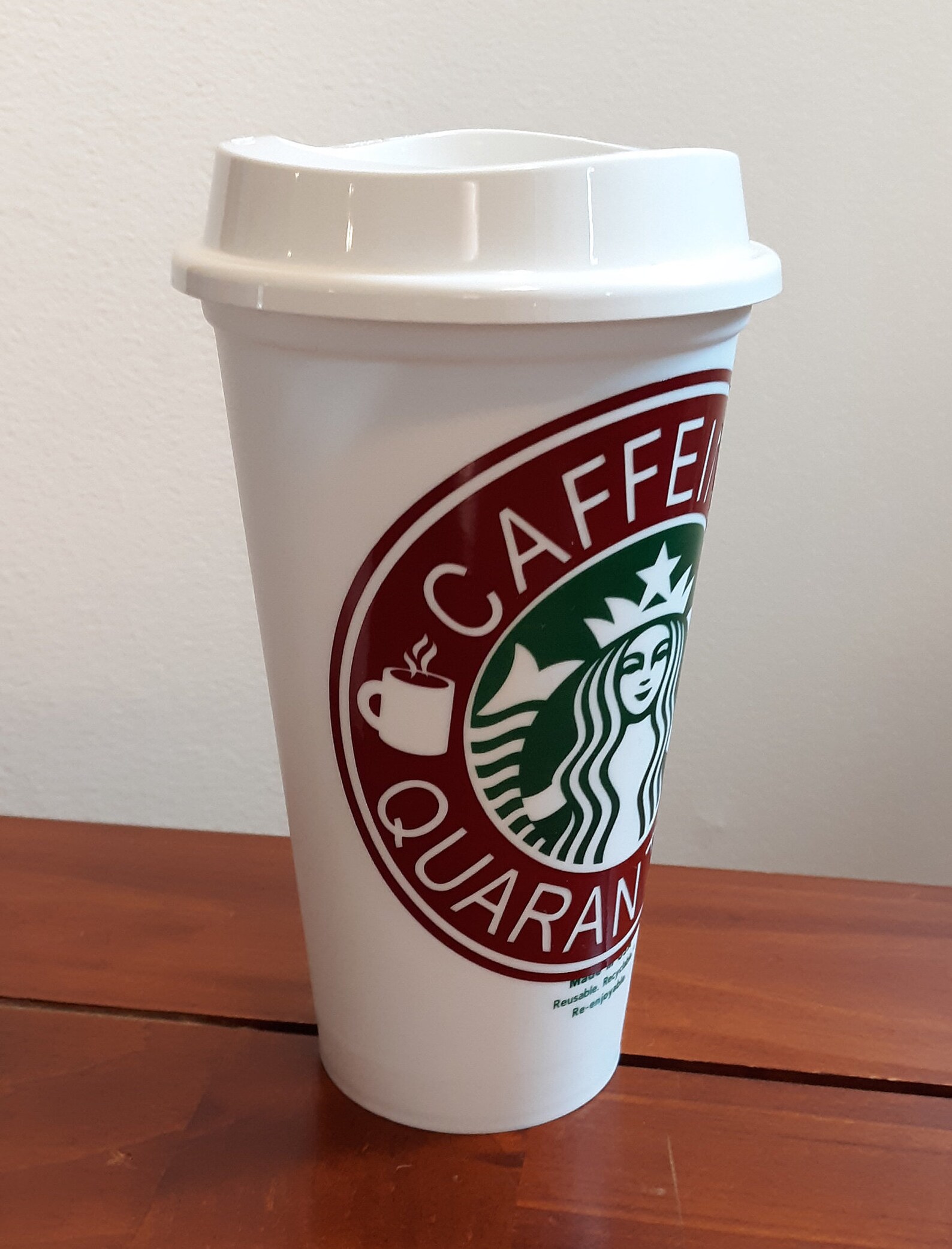 Caffeine and Quarantine Coffee Cup- Social Distancing Coffee Cup ...