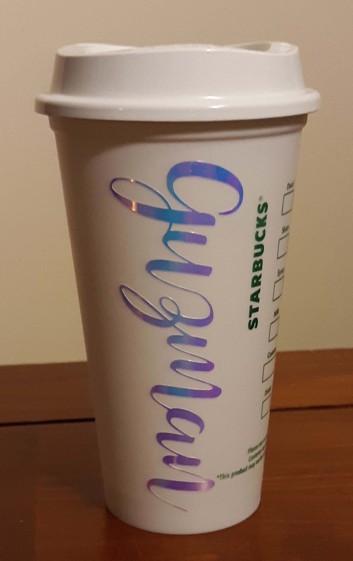 Personalized Starbucks Hot Cup- Starbucks Personalized Cup- Starbucks ...