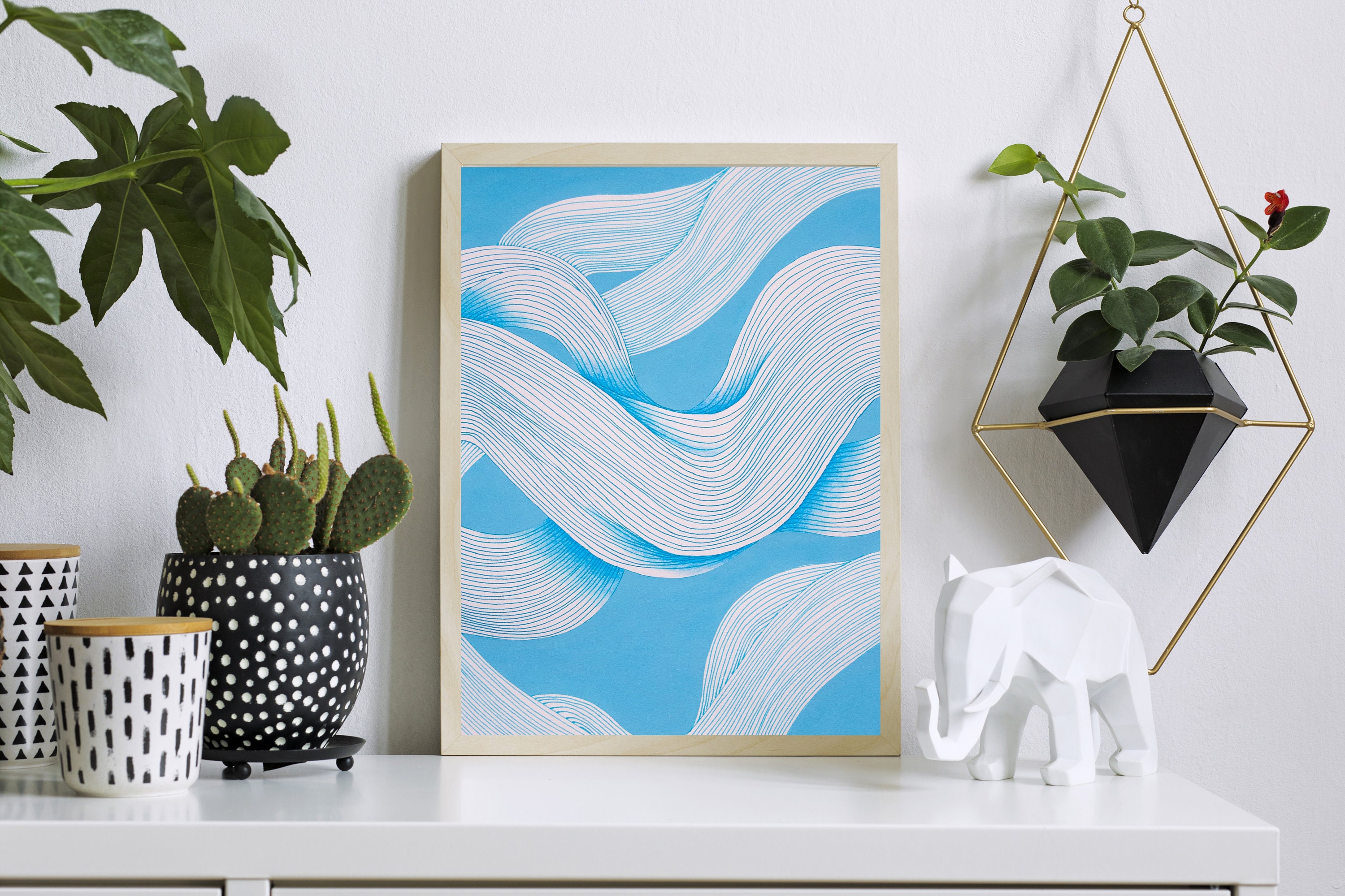 Abstract Painting, Original Artwork on Paper, Abstract Art, Minimalist ...