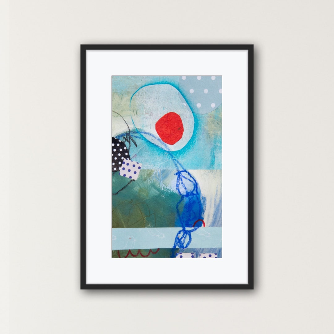 Original Abstract Painting on Paper Art Colorful Abstract - Etsy