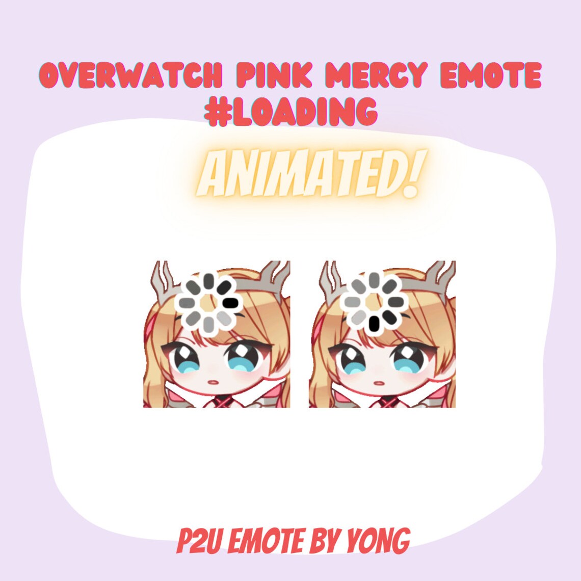 Overwatch Pink Mercy Emote for Twitch, Discord, Youtube LOADING - Etsy