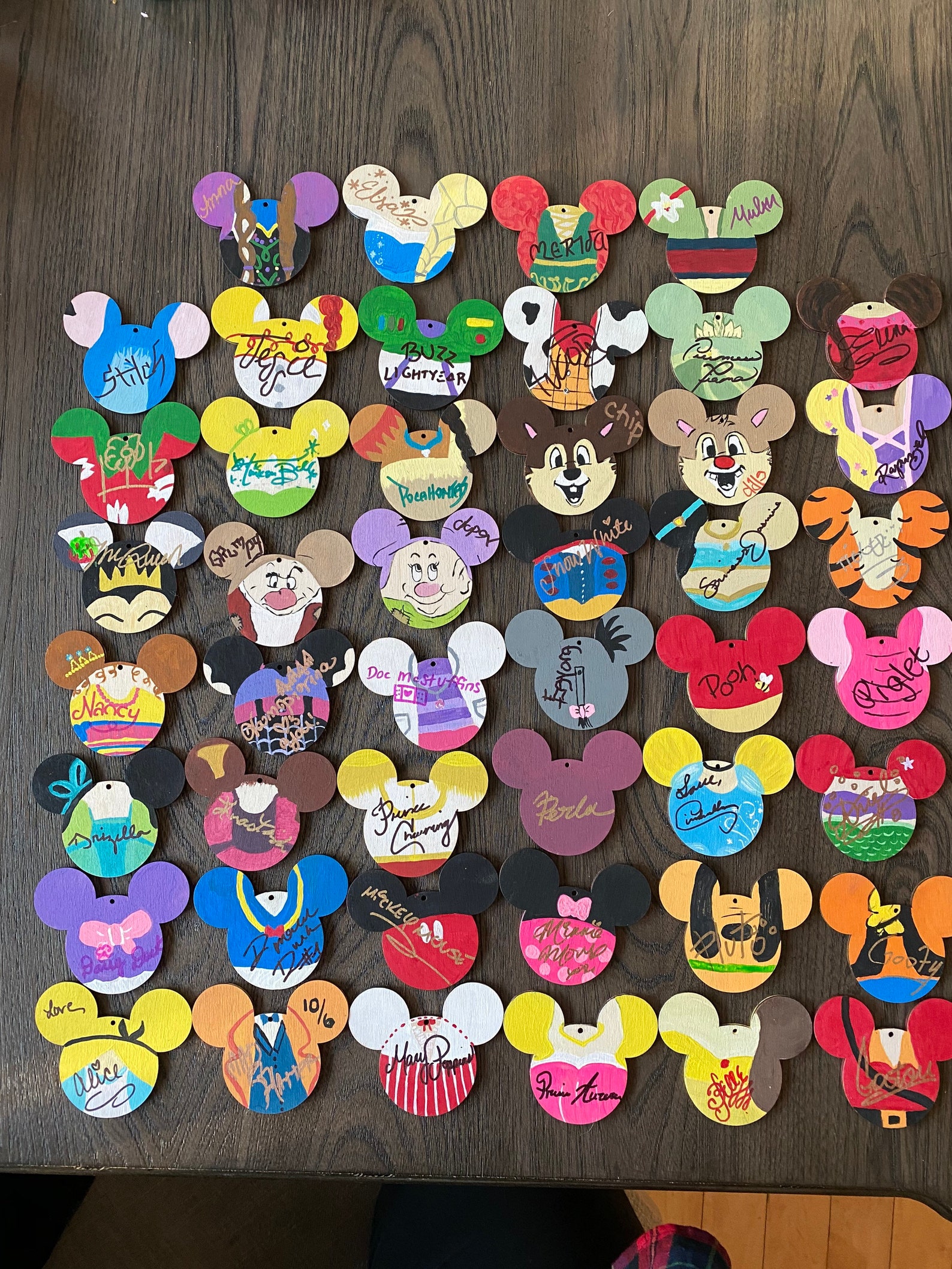 Disney Character Autograph Ornament | Etsy