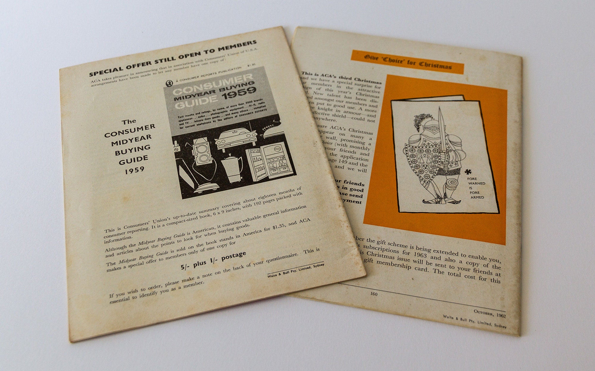 Choice Magazines From 1960 and 1962 Set of Two - Etsy Australia