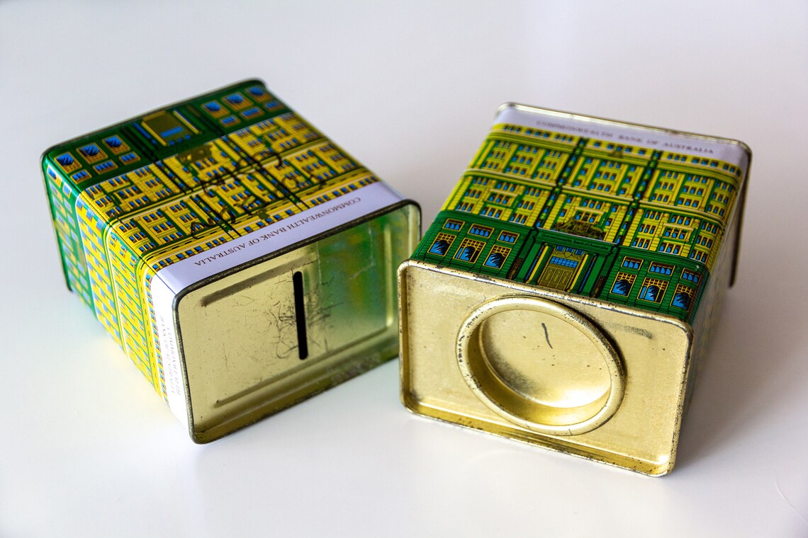 Australian Commonwealth Bank Money Boxes Circa 1970 Set of - Etsy