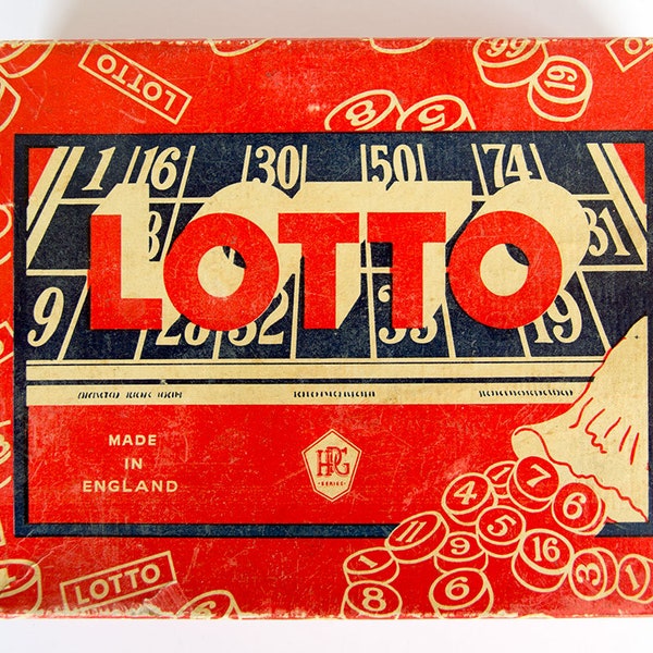 Vintage Lotto Game - Etsy