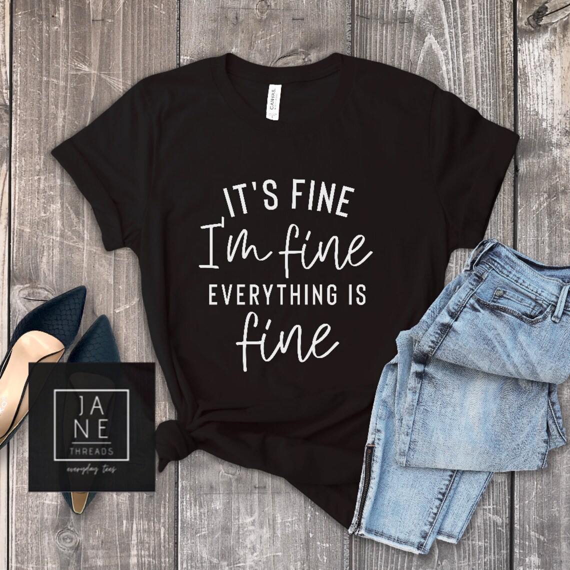 It's Fine I'm Fine Everything's Fine Shirt Funny - Etsy