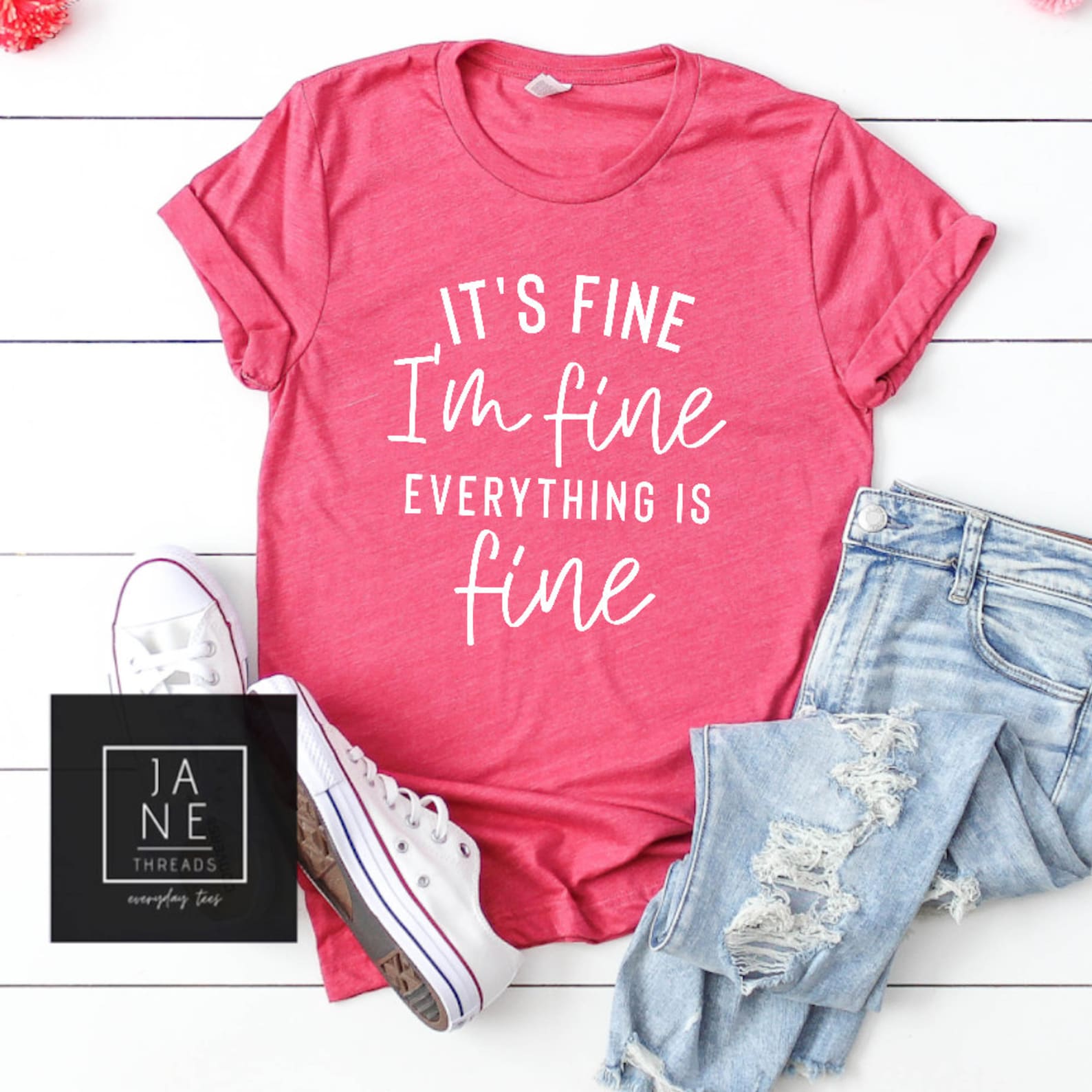 It's Fine I'm Fine Everything's Fine Shirt Funny - Etsy