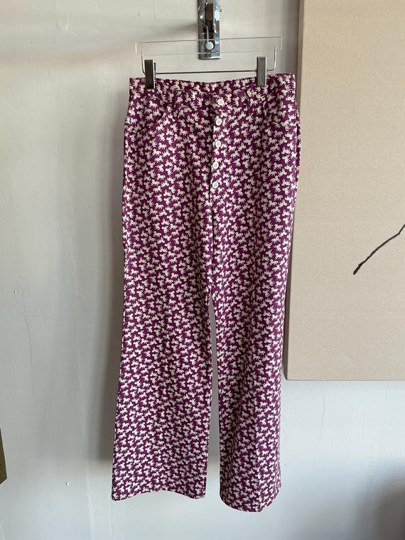 Turtle Box Purple Horse Print Pants - Gem