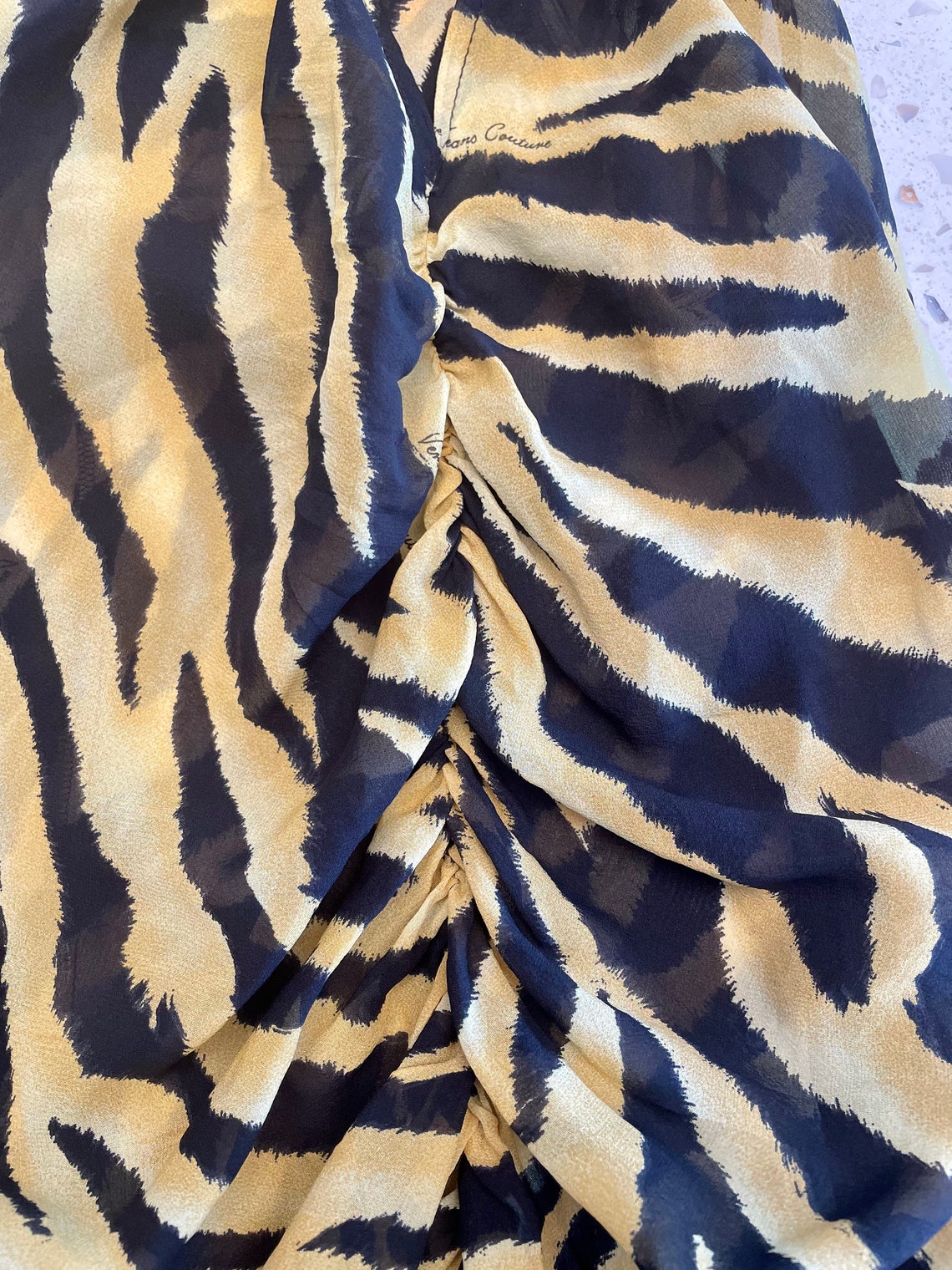Versace Tiger Print Silk Top - Etsy