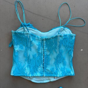 Turquoise 2 Piece Set, Skirt and Corset - Etsy