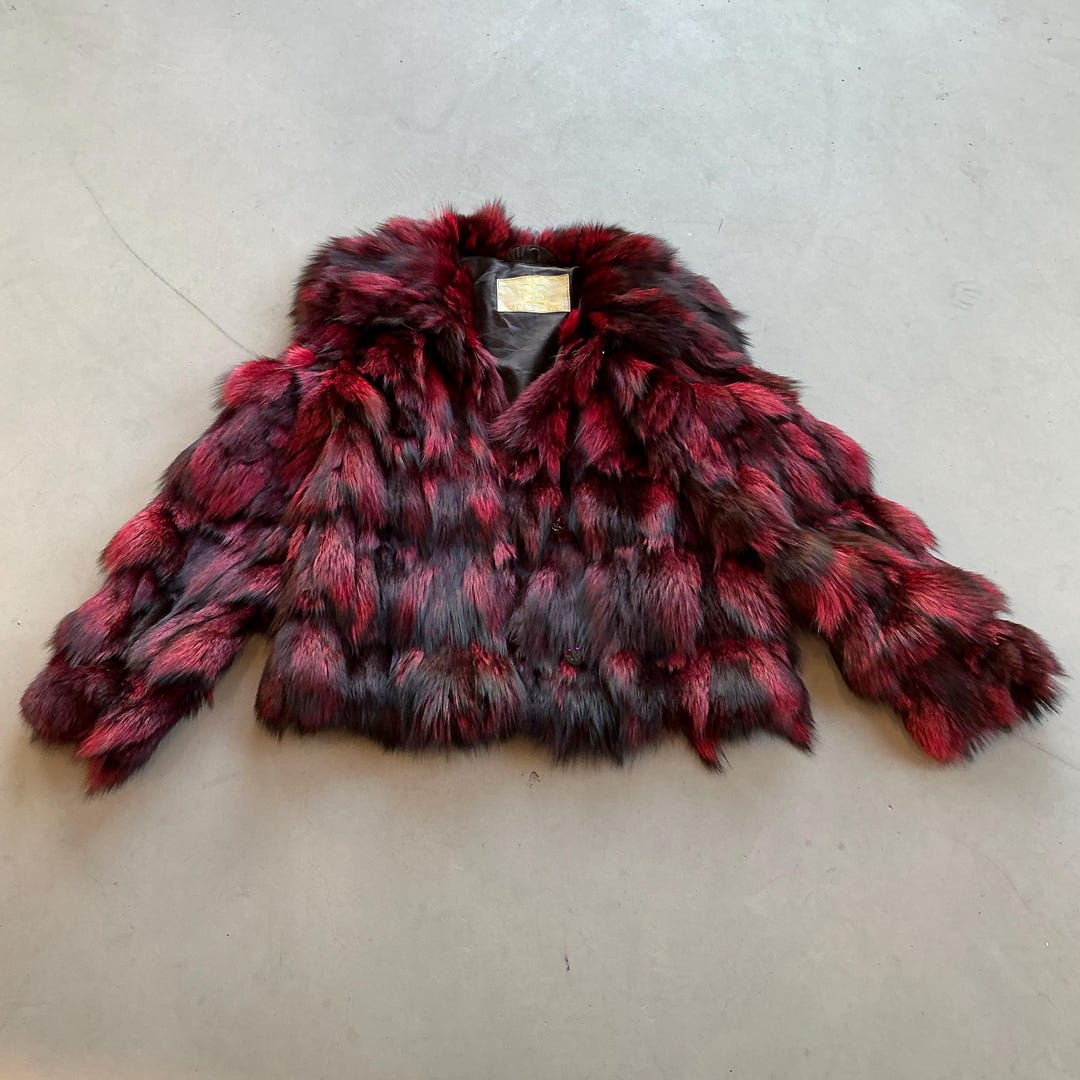 Cherry Red Bomber Jacket - Etsy UK