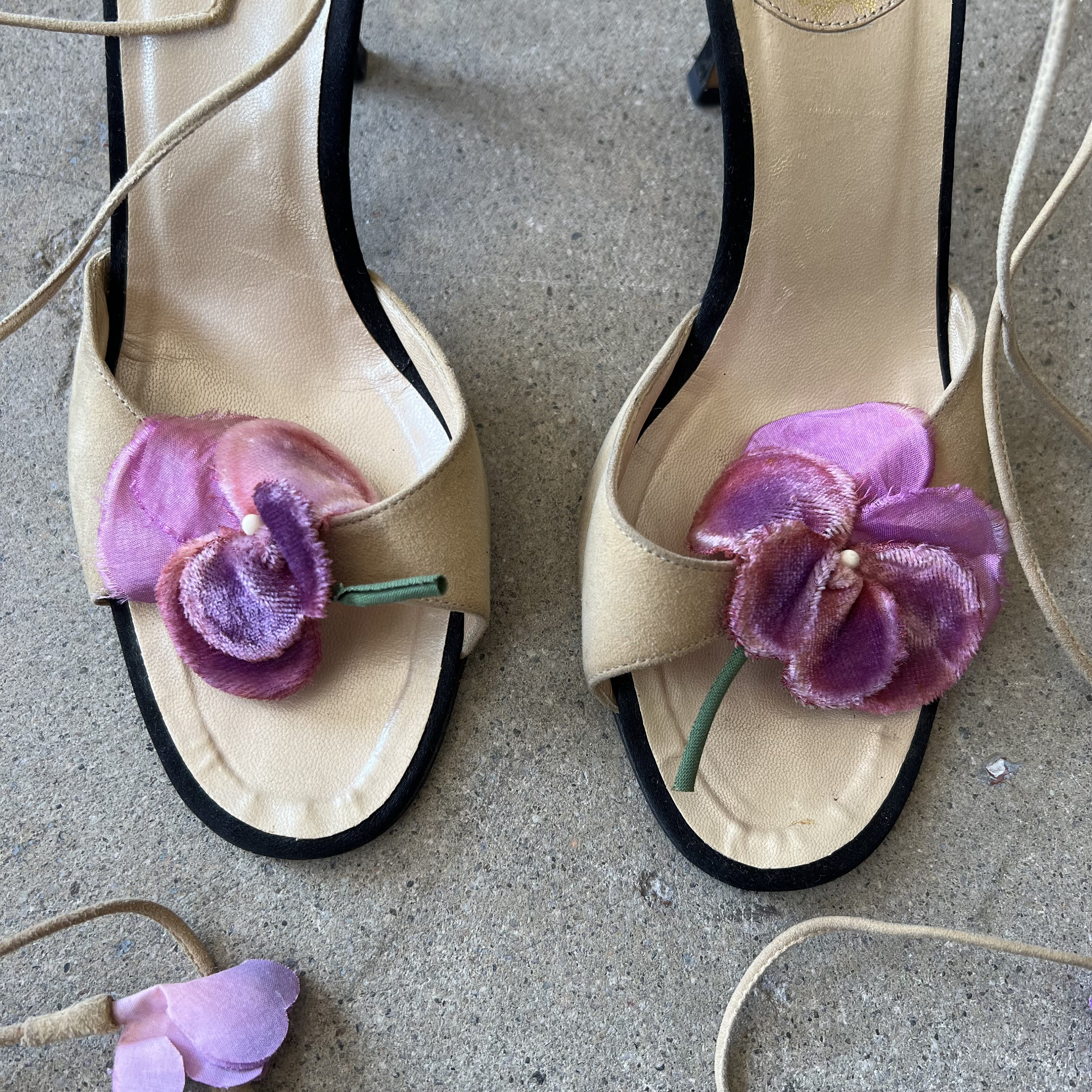 Rene Caovilla Flower Heels - Etsy