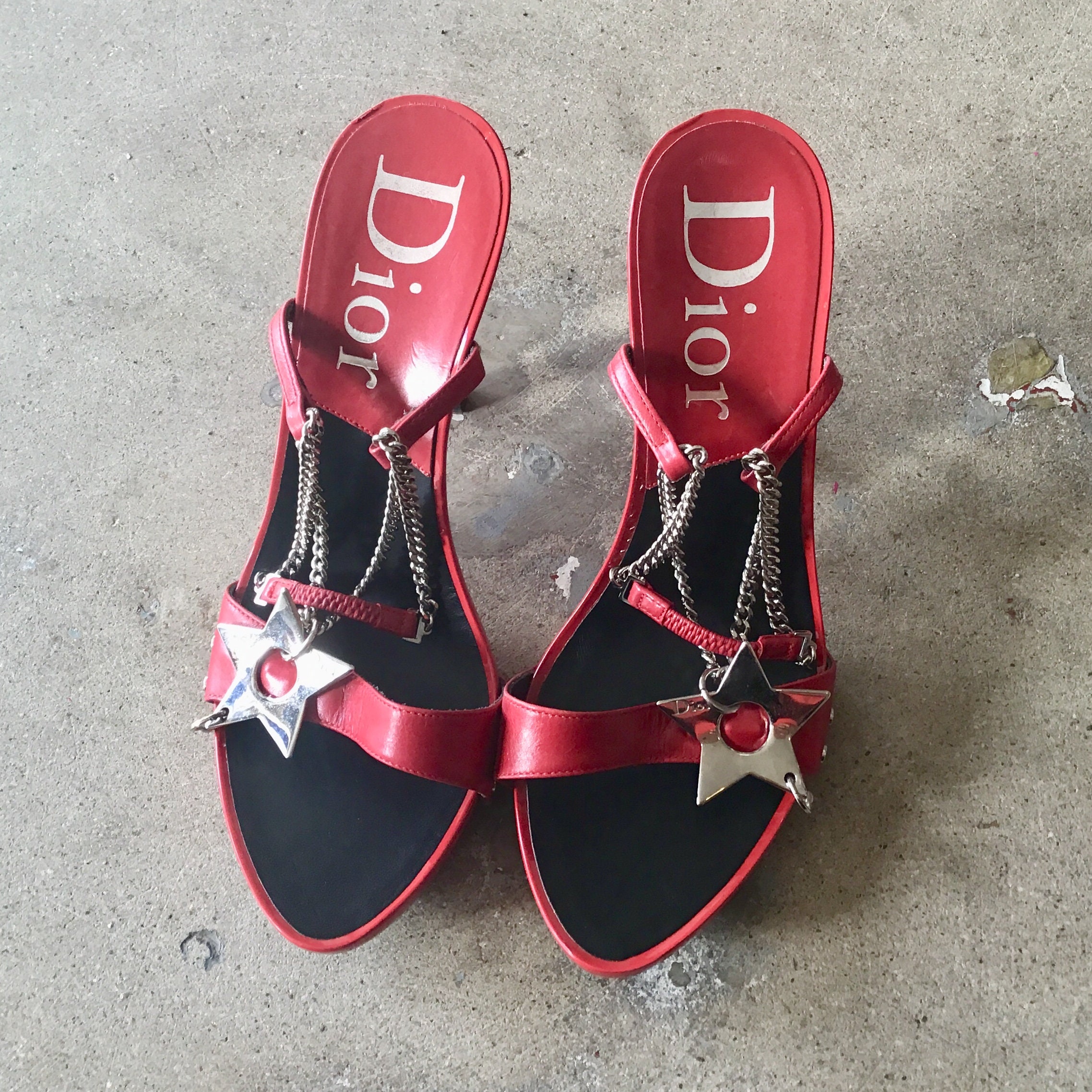 Dior Star Heels : Red | Size 36 - Etsy Dior Star Heels : Red | Size 36 - Etsy