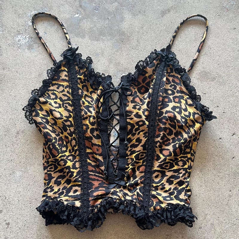 Leopard Print Corset - Etsy