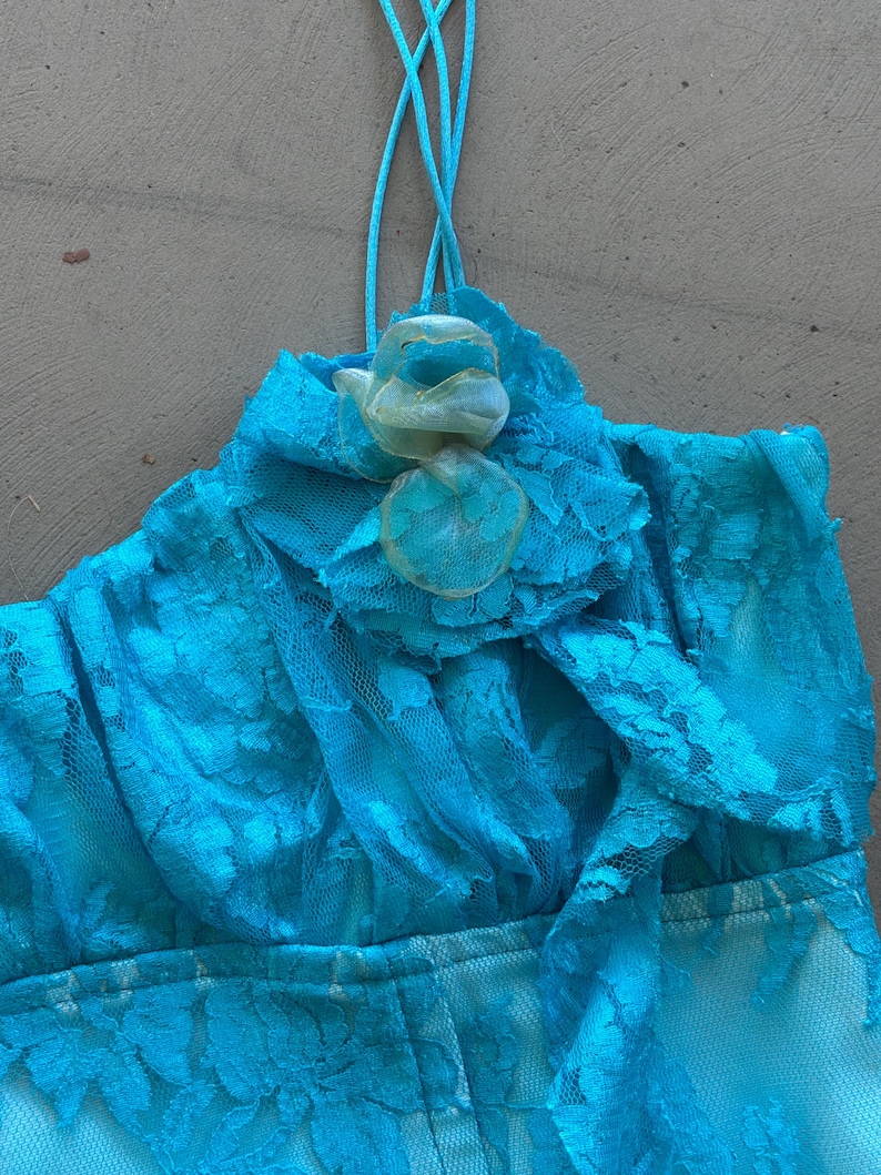 Turquoise 2 Piece Set, Skirt and Corset - Etsy