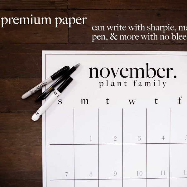 Modern Calendar - Etsy