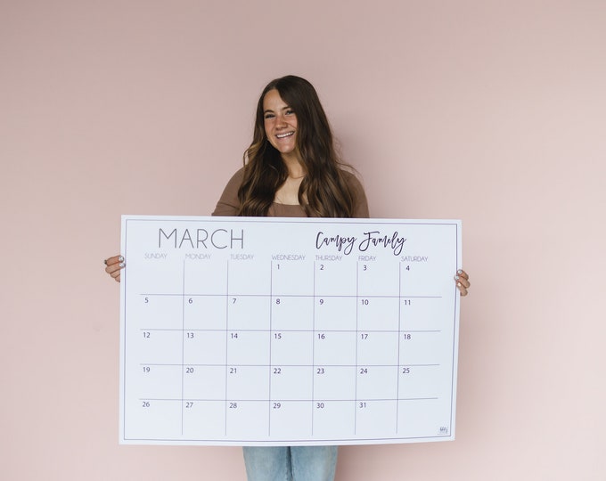 2025 Large Art Poster Wall Calendar - Etsy