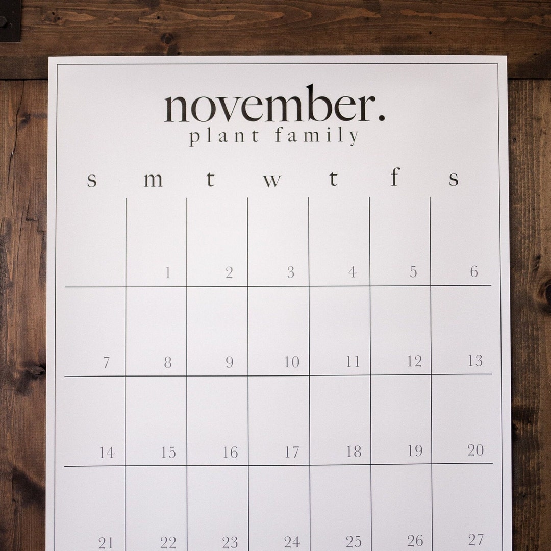 Vertical Vintage-modern Printed Personalized Wall Calendars - 6 or 12 ...