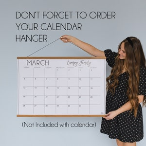 Most Popular: Extra Large Classic Monthly Printed Personalized Wall ...