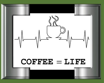 Great Coffee Great Life Art Print - Etsy