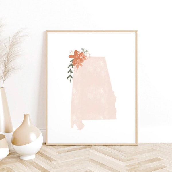 Watercolor State - Etsy