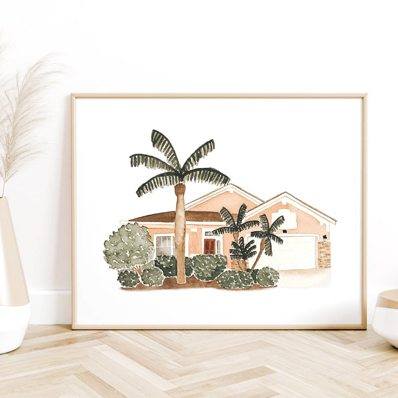 Custom Home Portrait - Etsy