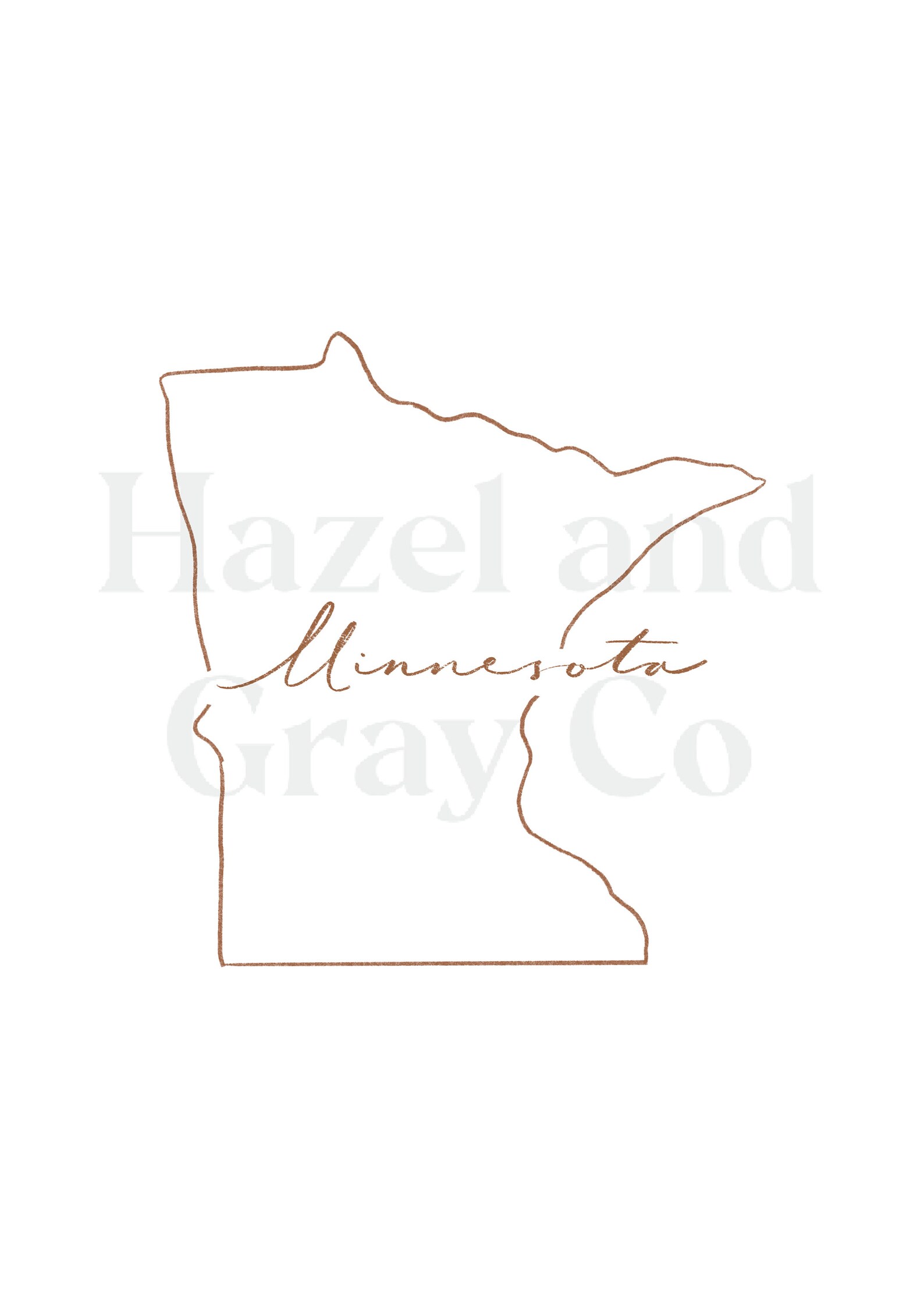 Minnesota State Outline Print, Minneapolis Decor, Saint Paul Minnesota ...