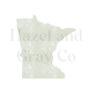 Minnesota State Green Watercolor Print, Minneapolis Decor, Saint Paul ...