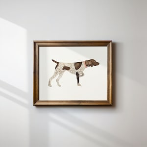 Watercolor German Shorthaired Pointer Art Print, Watercolor Nursery ...