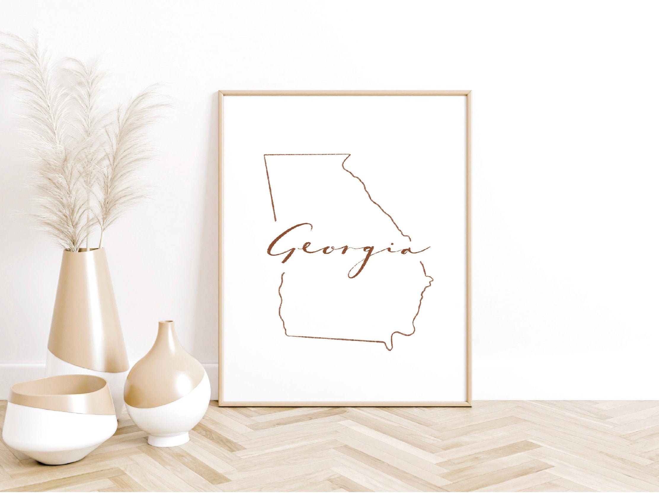 Georgia State Outline Print - Etsy