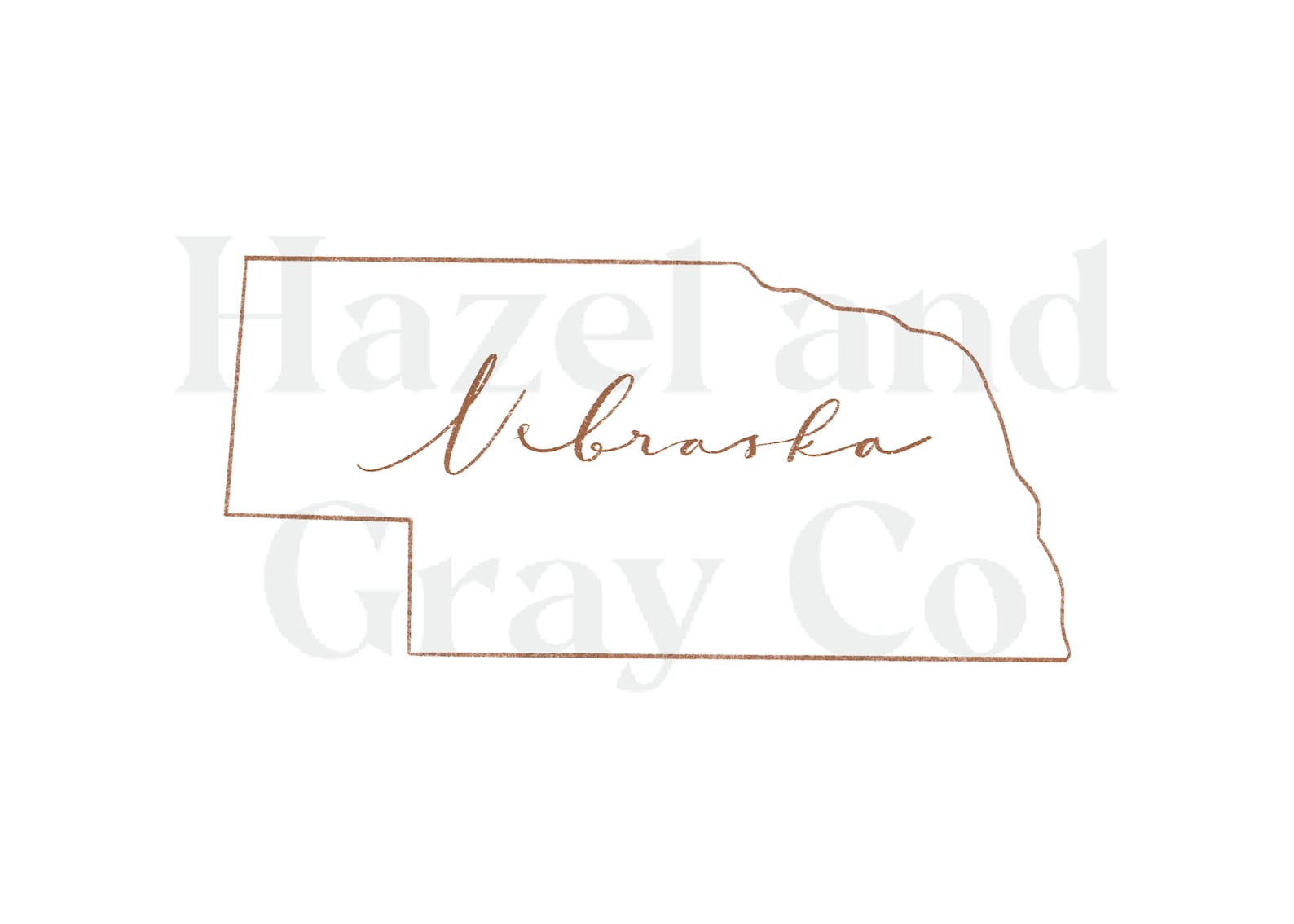 Nebraska State Outline Print Omaha Wall Art Lincoln Home - Etsy