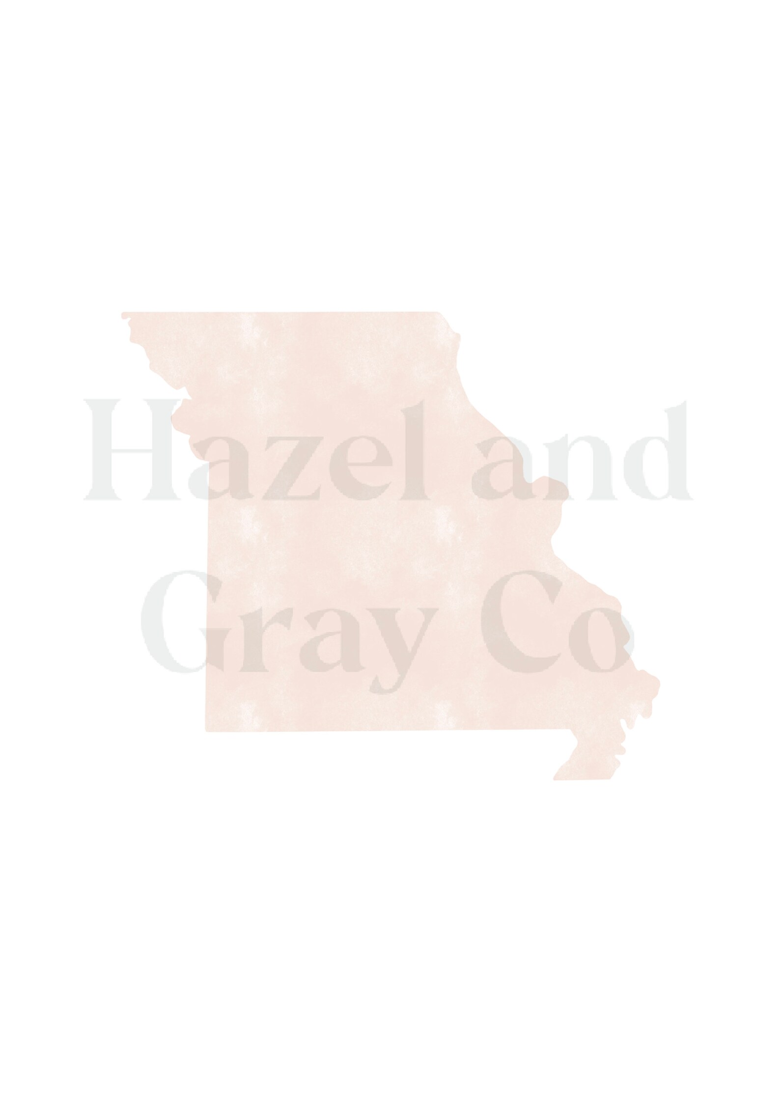 Missouri State Blush Pink Watercolor Print Watercolor Paper | Etsy