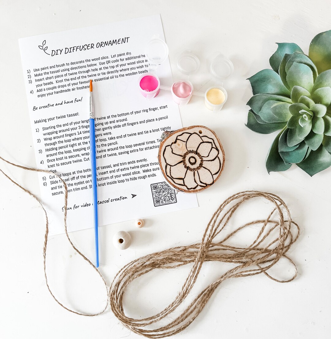 Diffuser Charm Paint Kit Make Your Own Tassel Ornament - Etsy