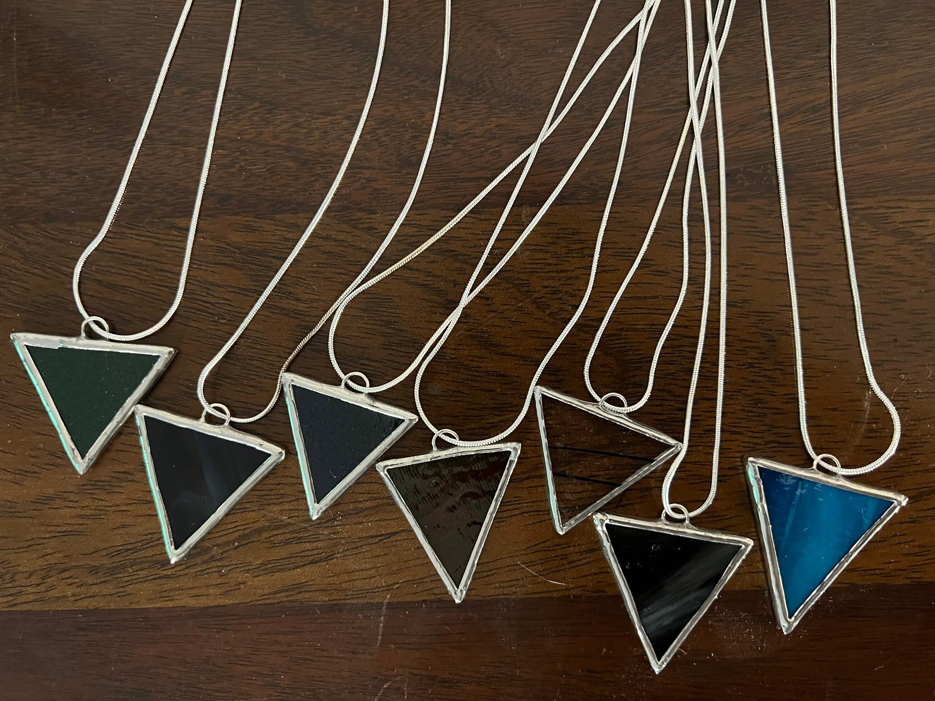 Triangle Shard Pendant - Etsy