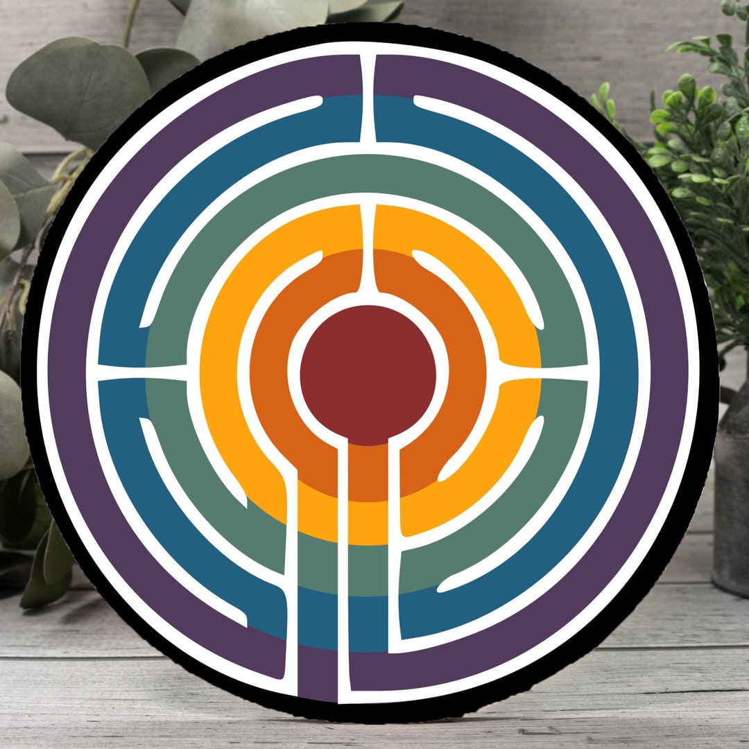 FINGER LABYRINTH | Lightweight Wood | Mindfulness | Meditation | Spirituality | Wall Decor ...